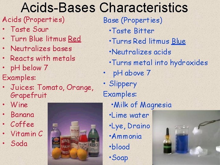 Solutions Acids Bases and Solubility Objective 4 TEK