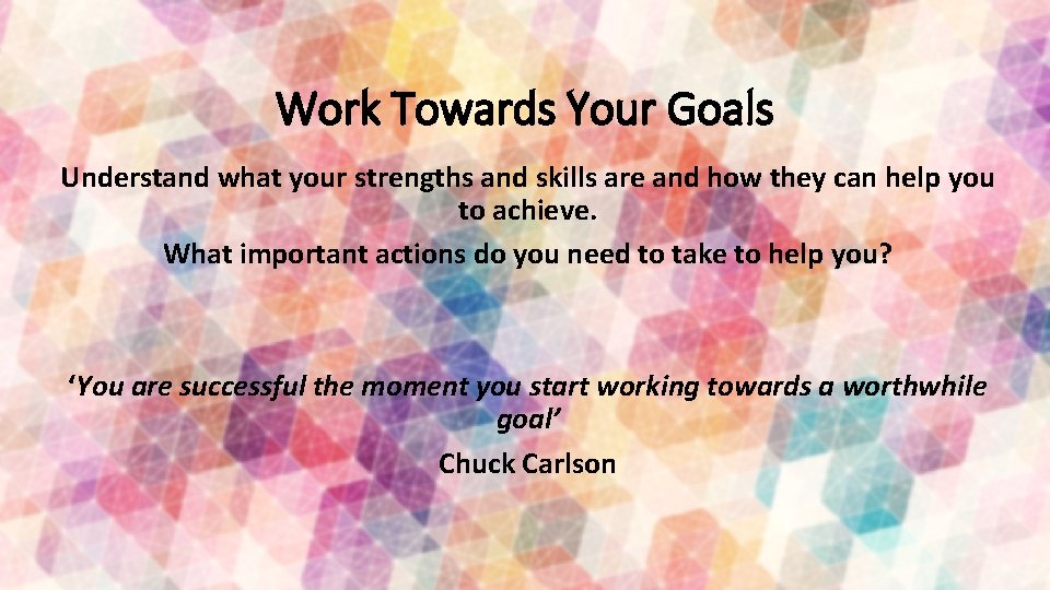 Personal Development Plan Your future is created by