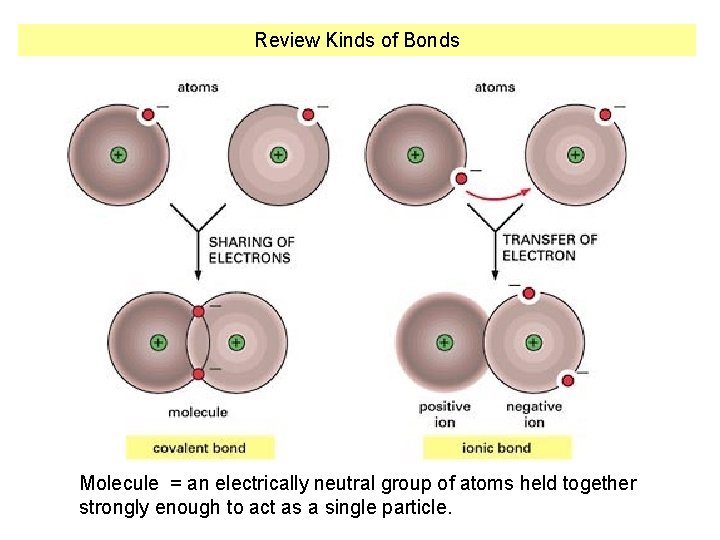 Chemical Bonds of Compounds Conduction of Heat Electricity