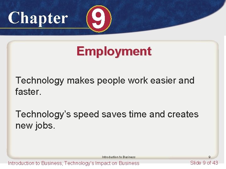 Technologys Impact on Business Introduction to Business Chapter