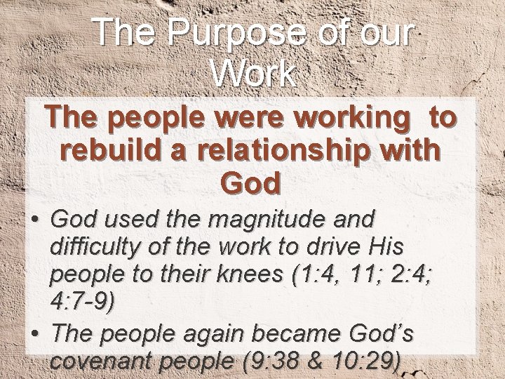 Working with Purpose Lessons from the Book of