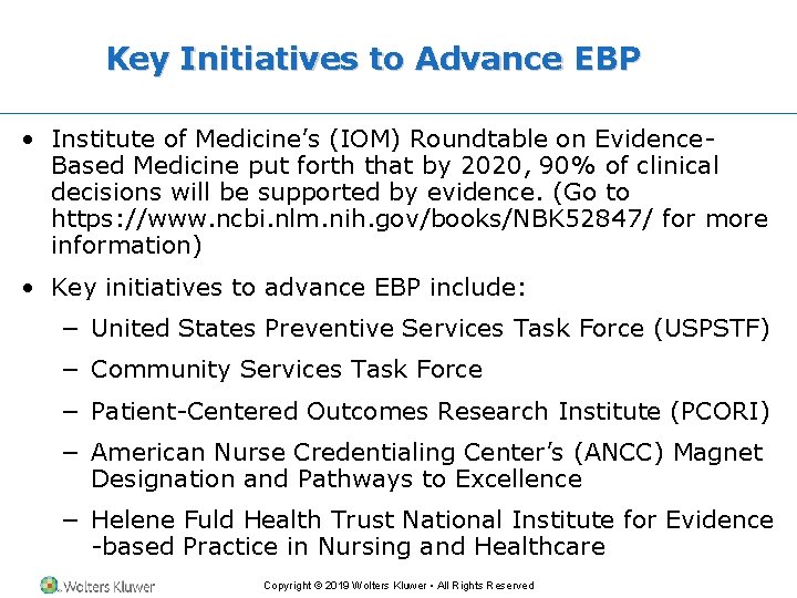 Chapter 1 Making the Case for Evidence Based