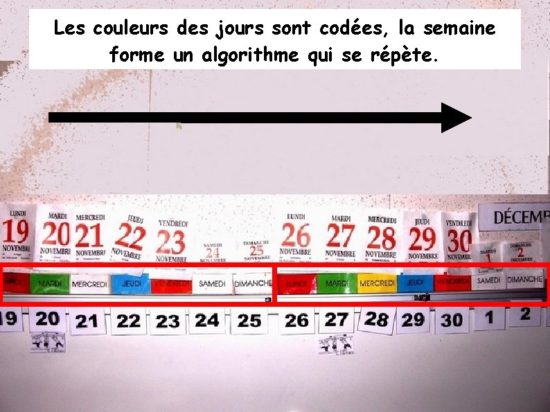 Le Calendrier de classe Un exemple en MSGS