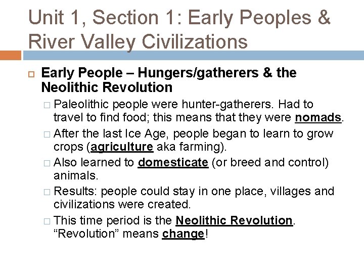 UNIT 1 REVIEW Ancient World Civilizations and Religions