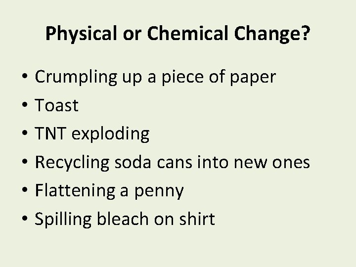 Review What is the difference between a physical