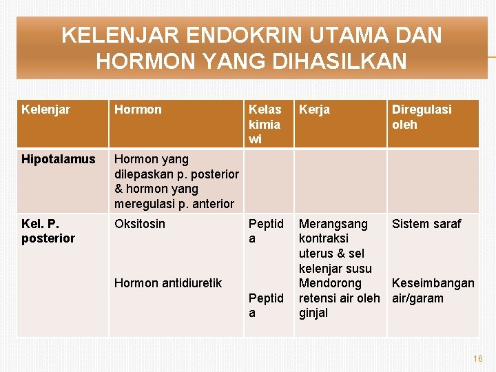 HORMON dan SISTEM ENDOKRIN 1 PENDAHULUAN Hormon hormone