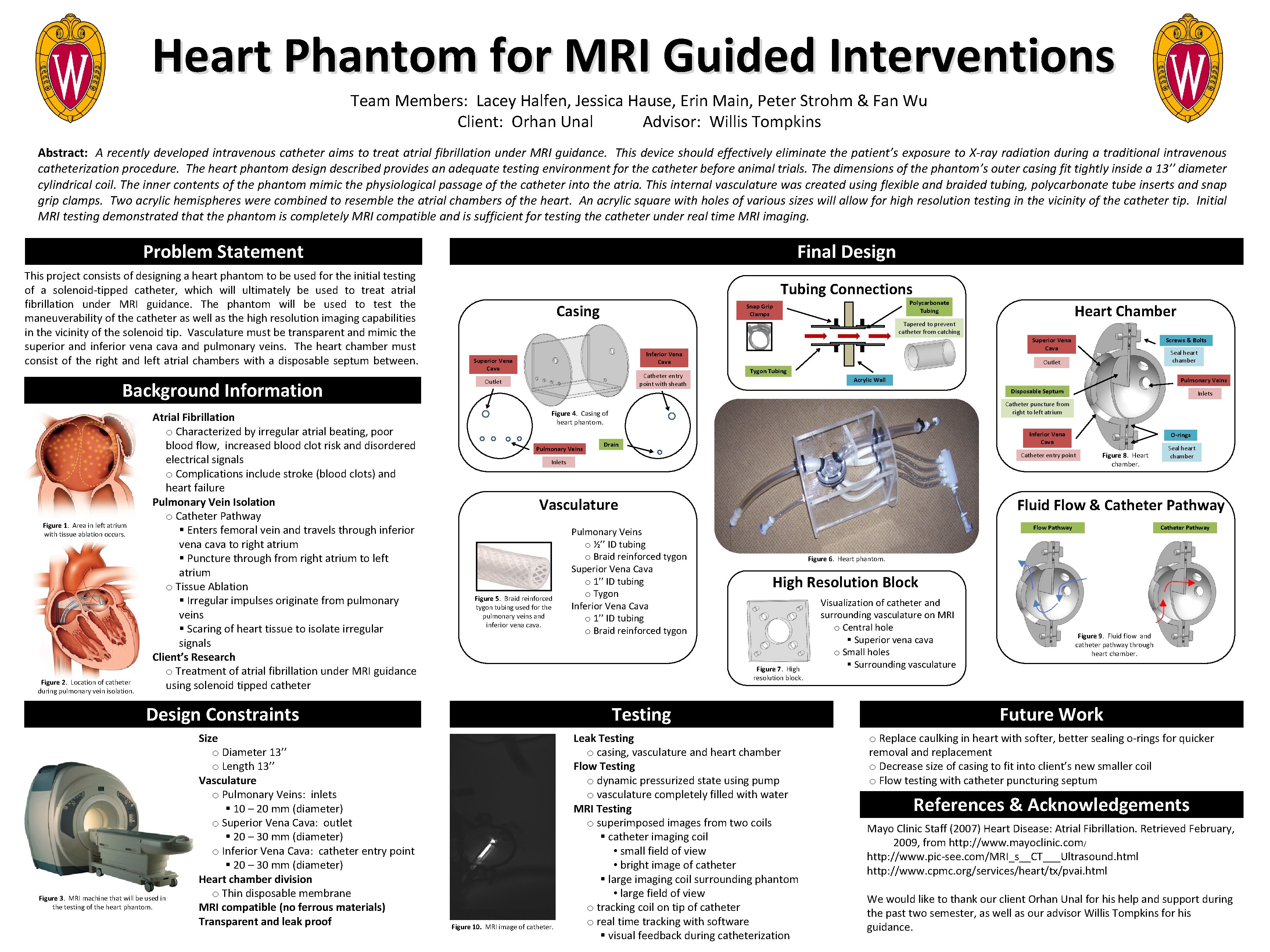 Heart Phantom for MRI Guided Interventions Team Members
