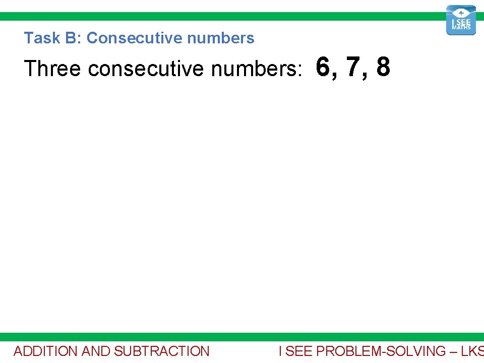 I SEE PROBLEMSOLVING LKS 2 WORKED EXAMPLES GARETH