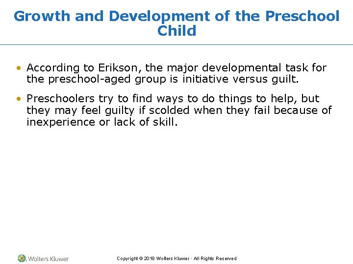 Chapter 25 Growth and Development of the Preschool