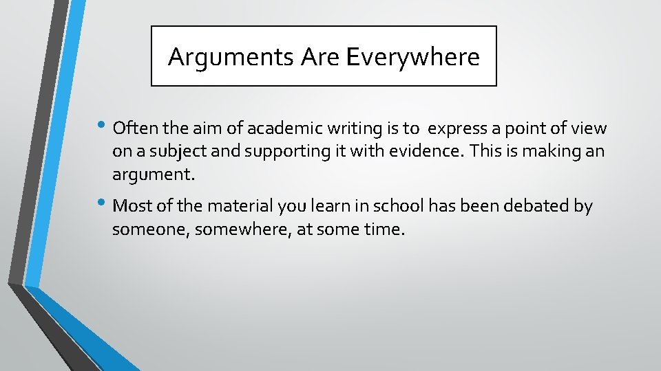 Elements of Persuasion Argument Understanding the Differences PreWriting