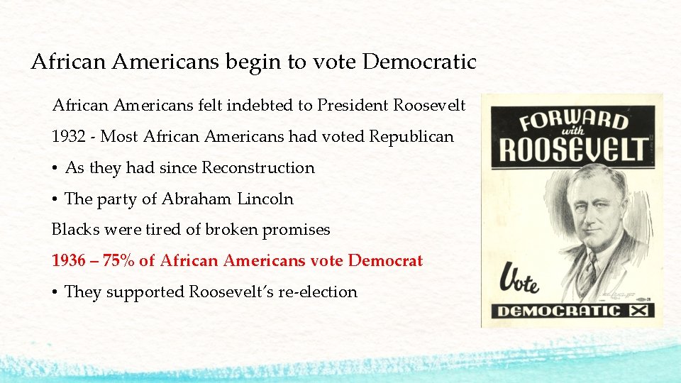 African Americans and the New Deal 1933 1945