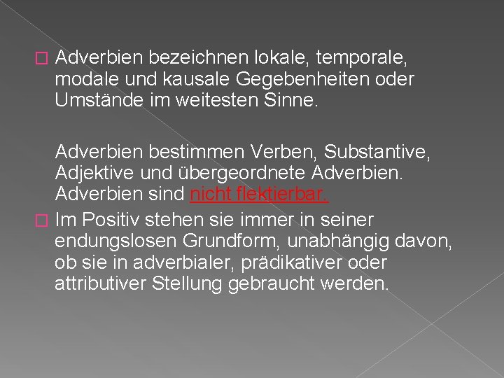 Zuzana Biov 2 Bc GeNj 20142015 Adverbien bezeichnen