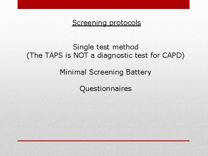 Understanding and Managing Central Auditory Processing Disorders Making