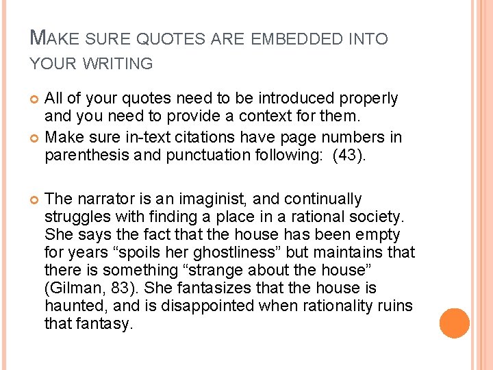 WRITING ASSESSMENT 3 MLA format and transitions MAKE