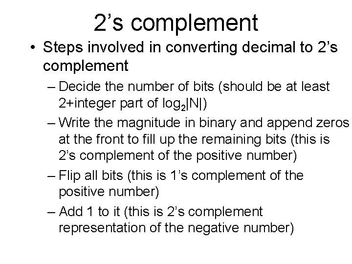 Numbers How does computer understand numbers Knows only