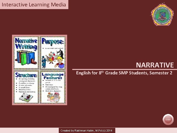 Interactive Learning Media NARRATIVE English for 8 th