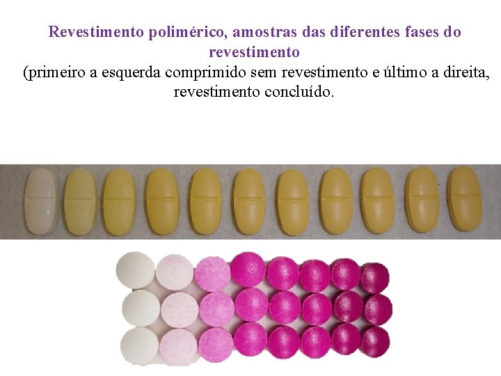 Revestimento de formas farmacuticas slidas Esta aula foi