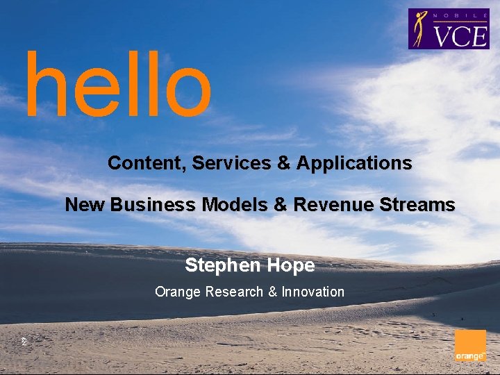 1 hello Content Services Applications New Business Models