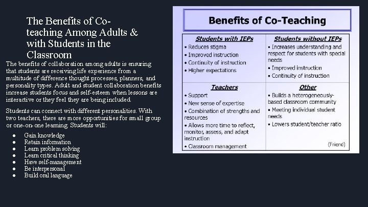 Teaching Collaboration and its Benefits ITL 402 National