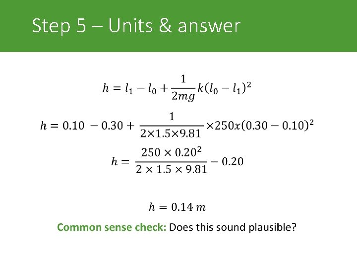 How to solve problems in five steps Step