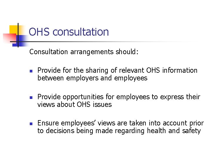 OHSOccupational Health Safety What is OHS OHS is
