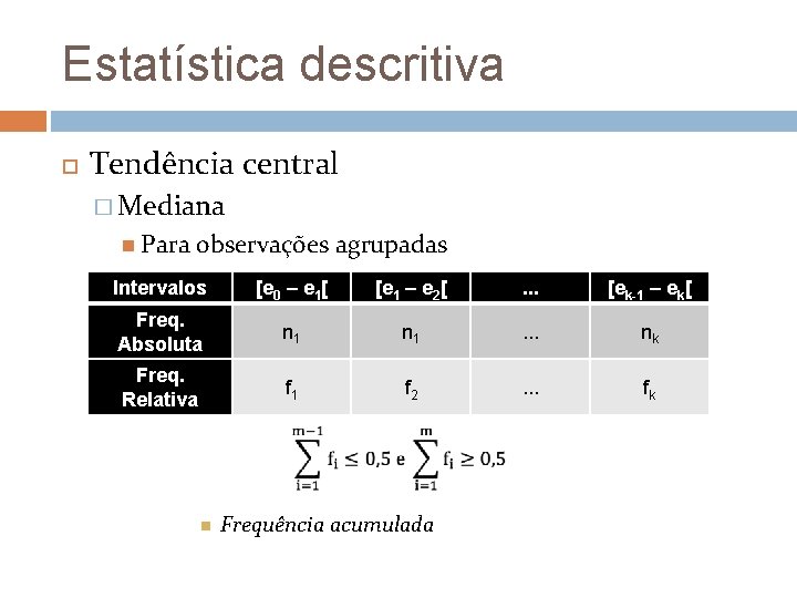 ESTATSTICA DESCRITIVA Prof Marcelo de Oliveira Rosa Estatstica