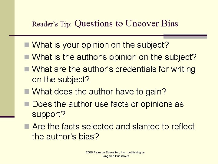 Chapter 8 Point of View Bridging the Gap