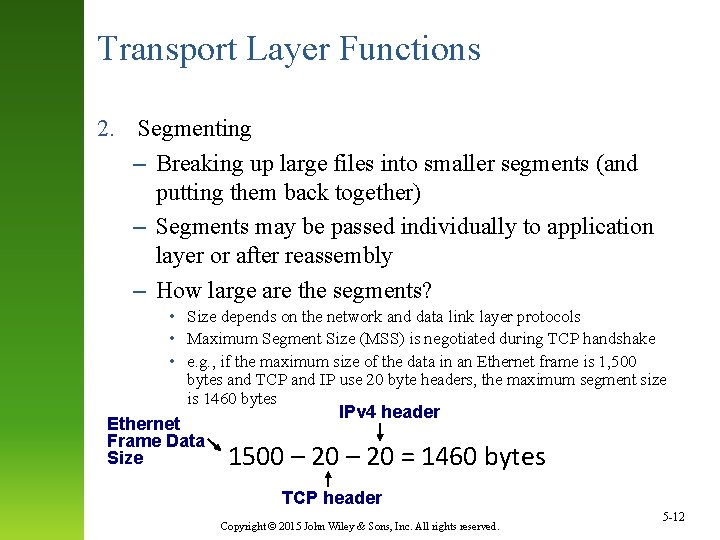 BUSINESS DATA COMMUNICATIONS NETWORKING Chapter 5 Network and