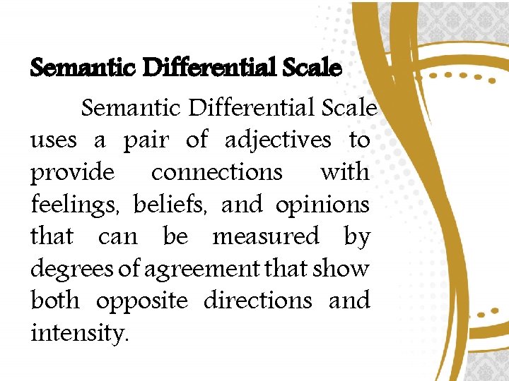 Methods of Assessing Affective Learning Outcomes B SelectedResponse