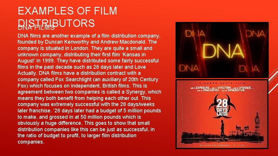 FILM DISTRIBUTION By Jack Morton OVERVIEW OF FILM
