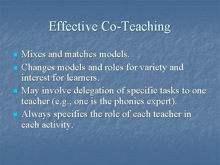 Communication is the KEY CoTeaching CoPlanning Adapted from