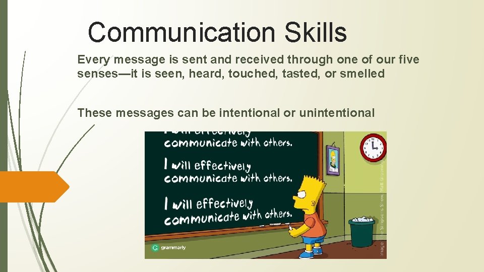 Communication Skills Every message is sent and received