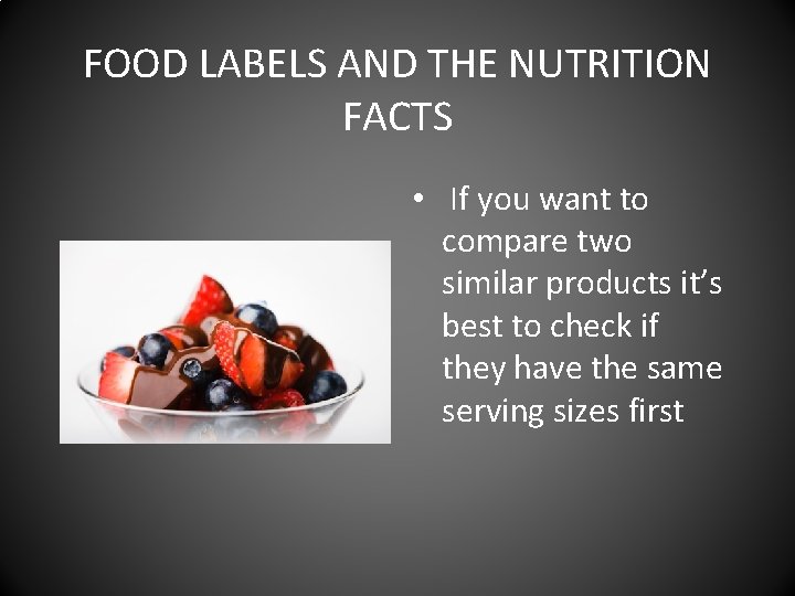 Year 10 Food Technology FOOD LABELLING By Miss