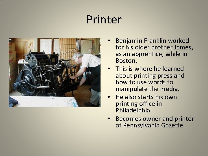 Benjamin Franklin Miguel Gonzalez Prof Teel Eng 226