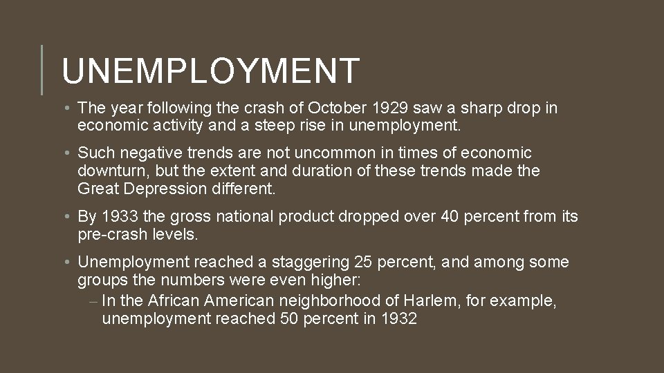 CHAPTER 11 THE GREAT DEPRESSION BEGINS SECTION 2