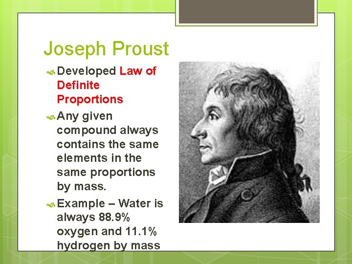 Development of the Atomic Theory From Democritus to