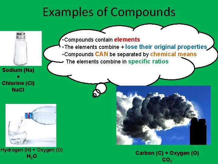 Classifying Matter Elements Compounds and Mixtures Pure Substances