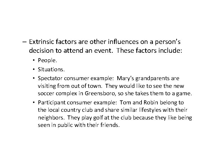 5 01 Notes Distinguish between spectator and participant