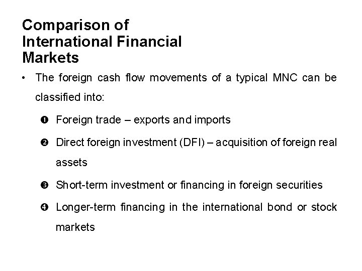 Lecture 10 INTERNATIONAL FINANCE Review Domestic International Money