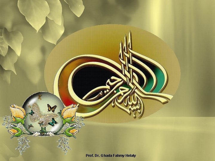 Prof Dr Ghada Fahmy Helaly Identificatio n and