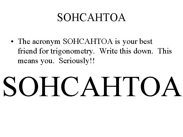 6 8 Trigonometry Ratios in Right Triangles Objectives