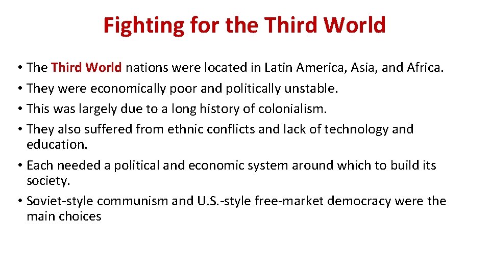 Lesson 4 The Cold War Divides the World