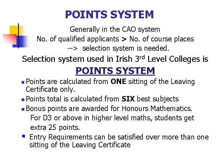 St Patricks Comprehensive CAO Information 201516 Ms Schous