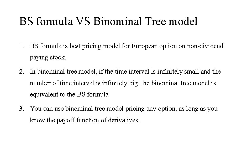 Tutorial 5 Yufeng Yao The BlackScholes differential equation