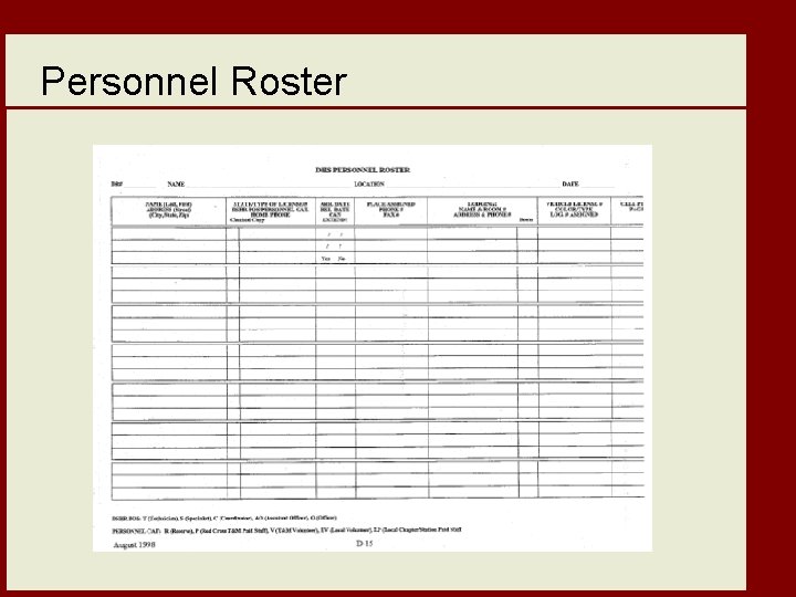 Hurricane Katrina A public health official in a