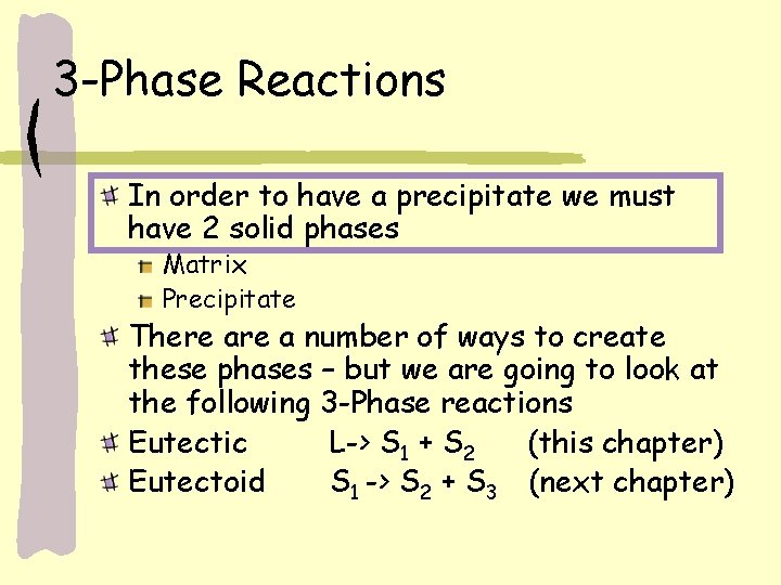 Dispersion Strengthening and Eutectic Phase Diagrams Chapter 10