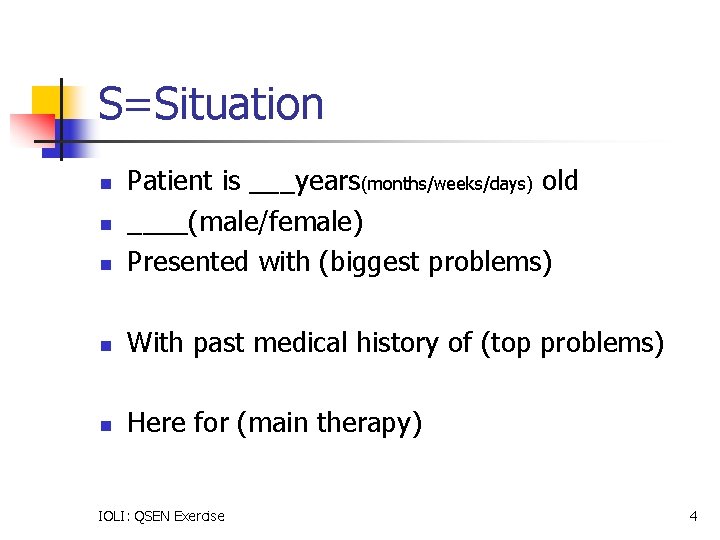 Quality and Safety Education in Nursing Situation Background