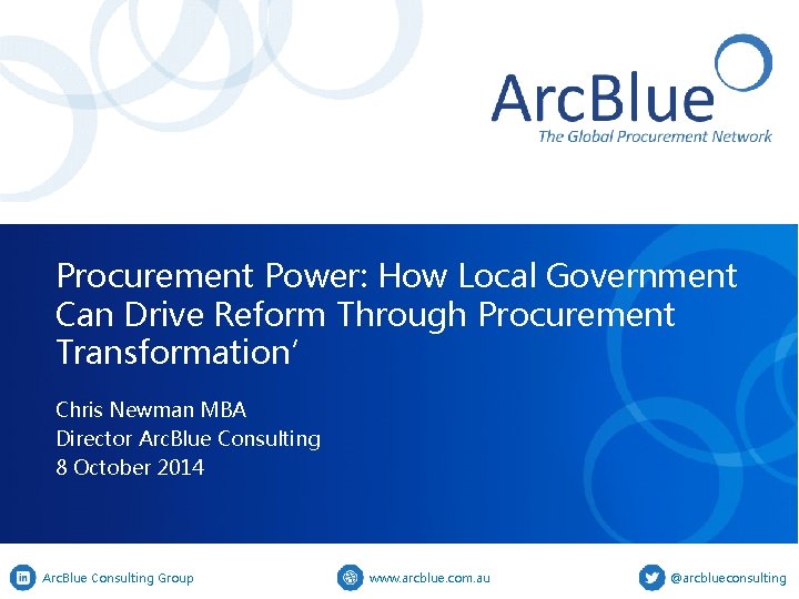 Procurement Power How Local Government Can Drive Reform