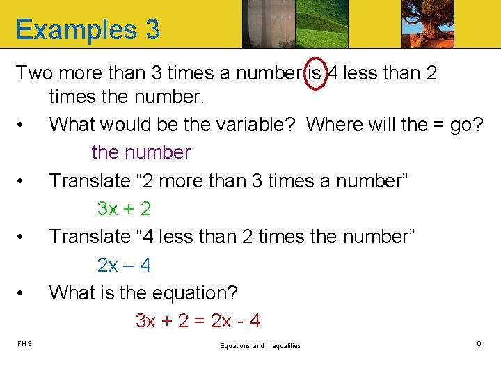 Solving Written Problems SEI 3 AC 1 SLE