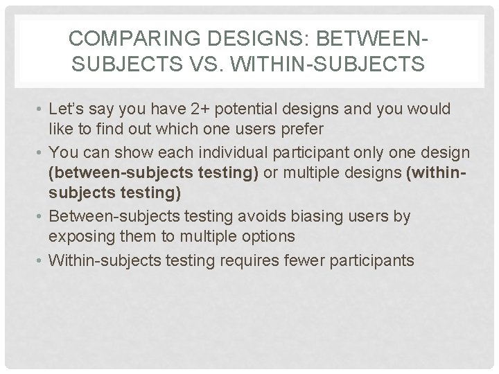USERCENTERED DESIGN GETTING USER FEEDBACK AGENDA Focus groups